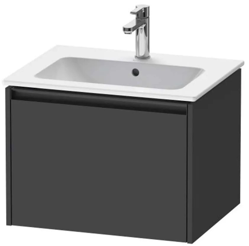 Duravit Ketho.2 - Umyvadlová skříňka 44x61x48 cm, 1 zásuvka, grafit mat K25062049490000