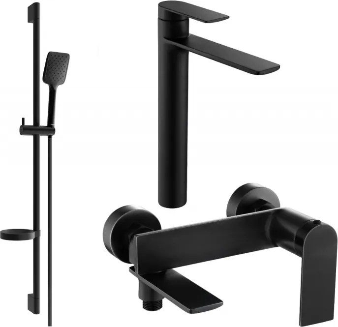 Mexen Zero DS62 koupelnový set, černý - 7113DS62-70