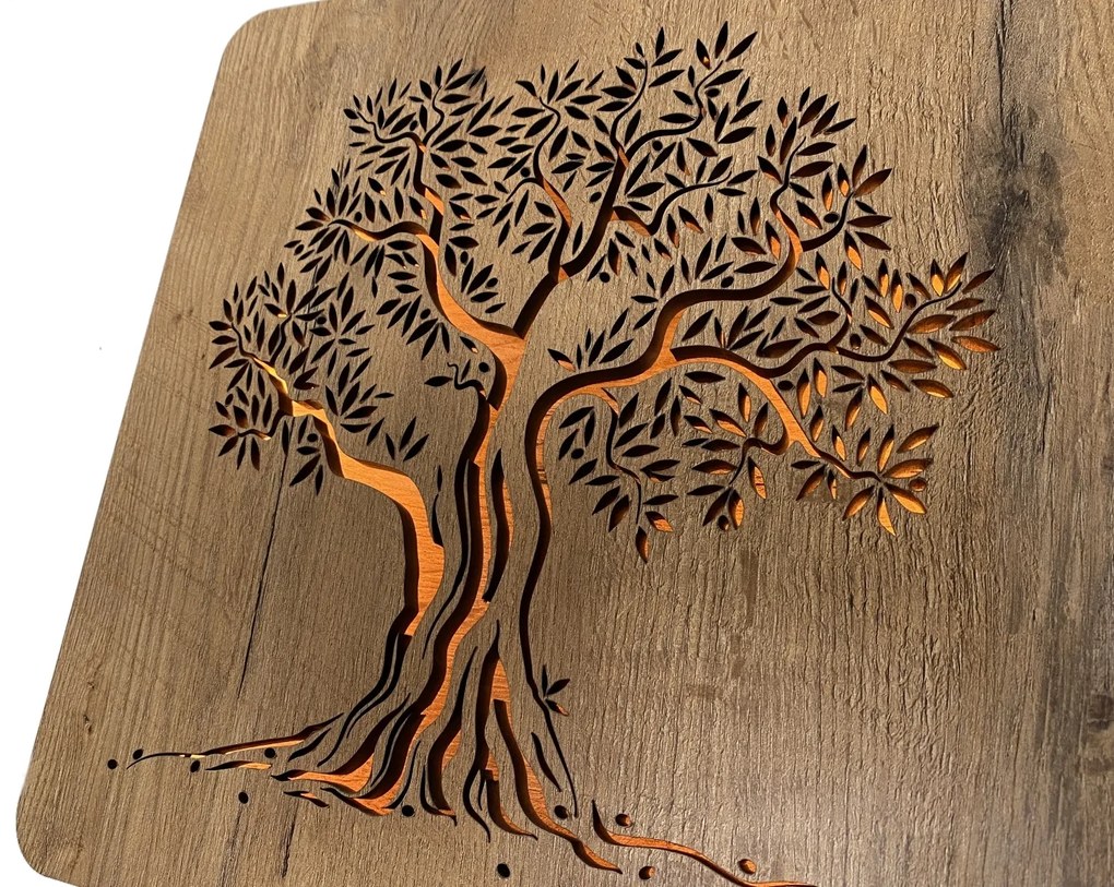 Li-Go "Olivovník" lampa 31x31cm provedení povrchu: bílá
