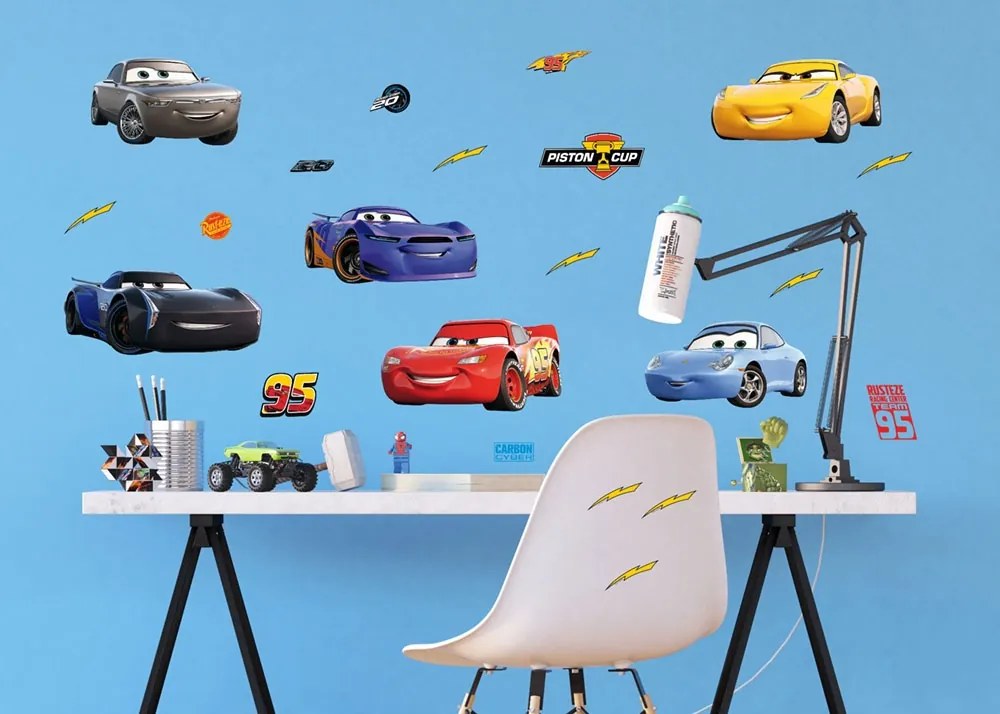 Dětská samolepka na zeď DK 1728, Disney, Cars, AG Design