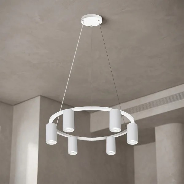 BRILAGI - LED RGBW Stmívatelný lustr na lanku SELE 6xGU10/6,5W/230V bílá