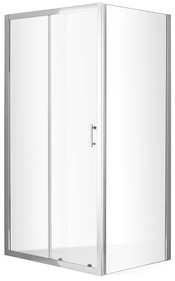 Roltechnik Outlet Posuvné sprchové dveře OBD2 s pevnou stěnou OBB Varianta: šířka dveří: 140 cm, šířka pevné stěny: 90 cm - (OBD2-140_OBB-90), Barva profilů a typ výplně: profily: brillant, výplň: transparent