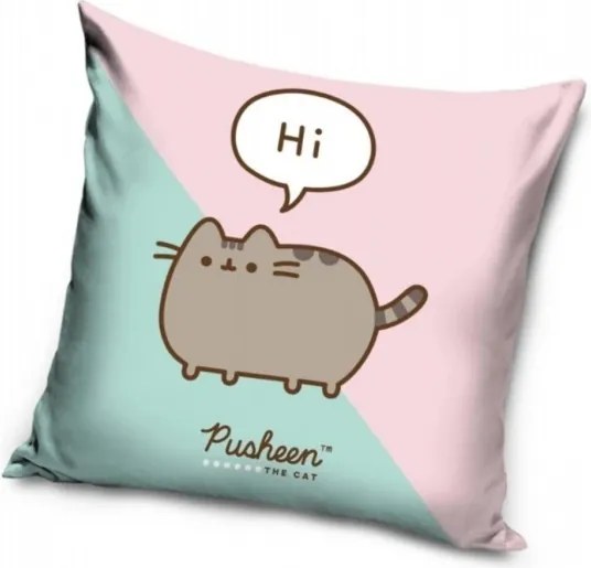 Carbotex Povlak na polštářek Kočička Pusheen Já Košišta 40x40 cm