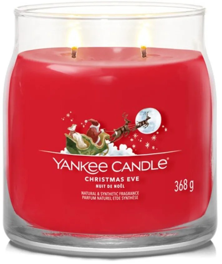 Střední vonná svíčka Yankee Candle Christmas Eve Signature