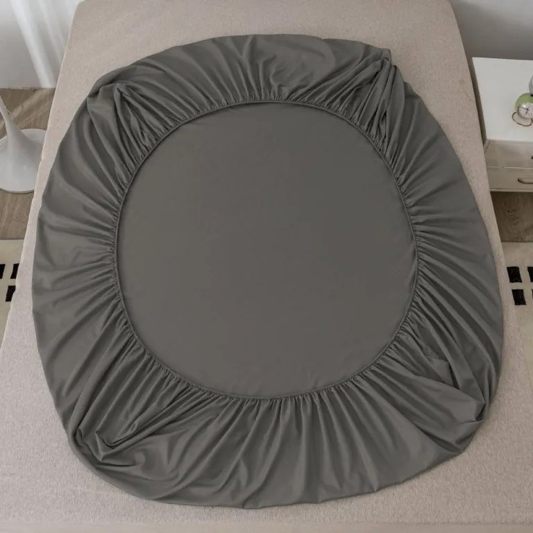 Prostěradlo z mikrovlákna MICROVELLE tmavě šedé 90x200 cm