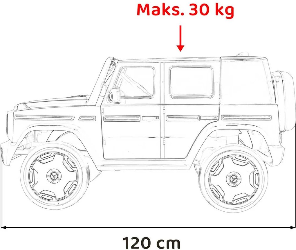 Ramiz Auto Mercedes Benz EQG stříbrné