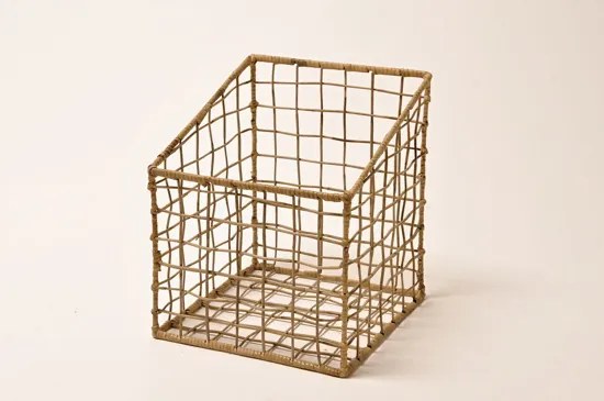 Hitra Ratanový koš BASKET/úložný box 30x35x30cm grey