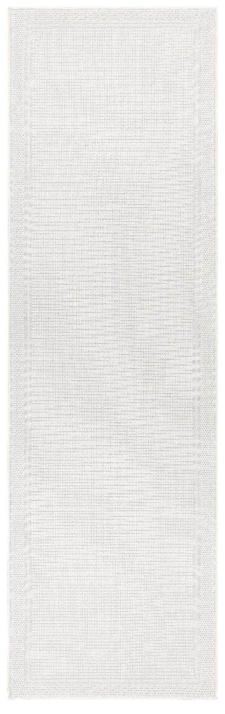 Dywany Łuszczów Kusový koberec Timo 5979 White – na ven i na doma Rozměry koberců: 60x100