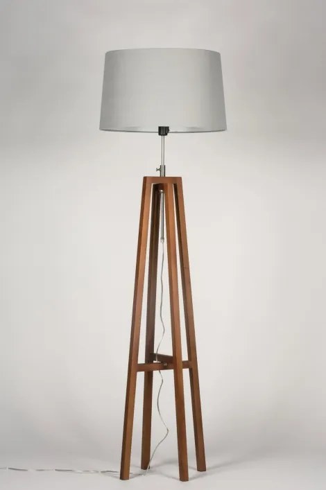 Stojací designová lampa Paola Grey and Brown
