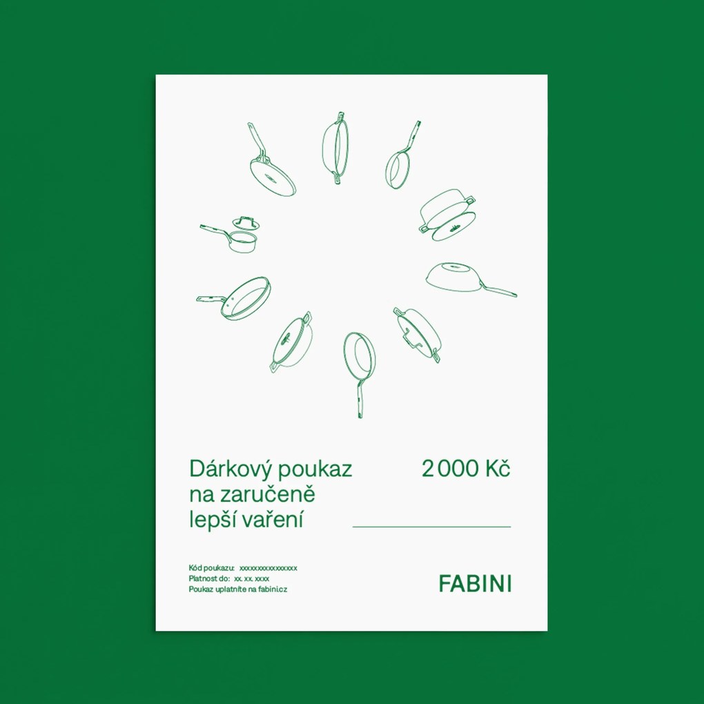 Fabini Dárkový poukaz elektronický 2 000 Kč