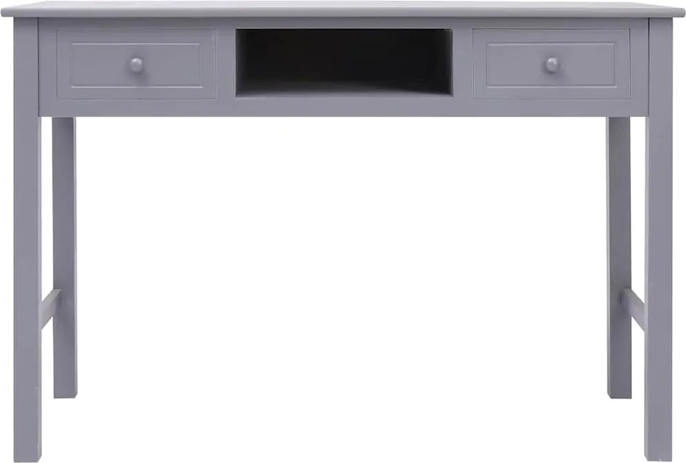 Psací stůl šedý 110 x 45 x 76 cm dřevo 284156