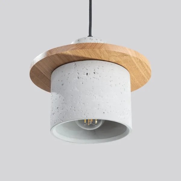 Sollux SL.1363 - Lustr na lanku MAB 1xE27/15W/230V pr. 22 cm beton/šedá