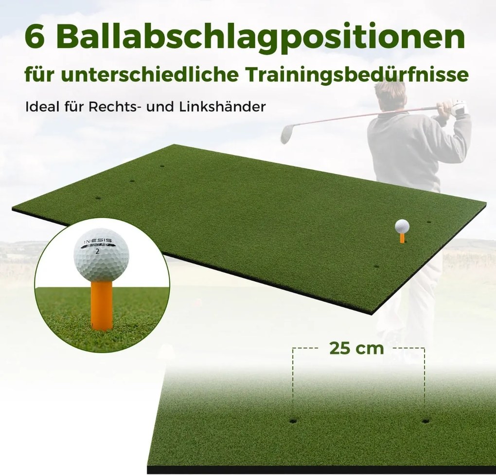 Costway 3-v-1-Ticking mat pro golf. Vysoce kvalitní úderová podložka s umělým