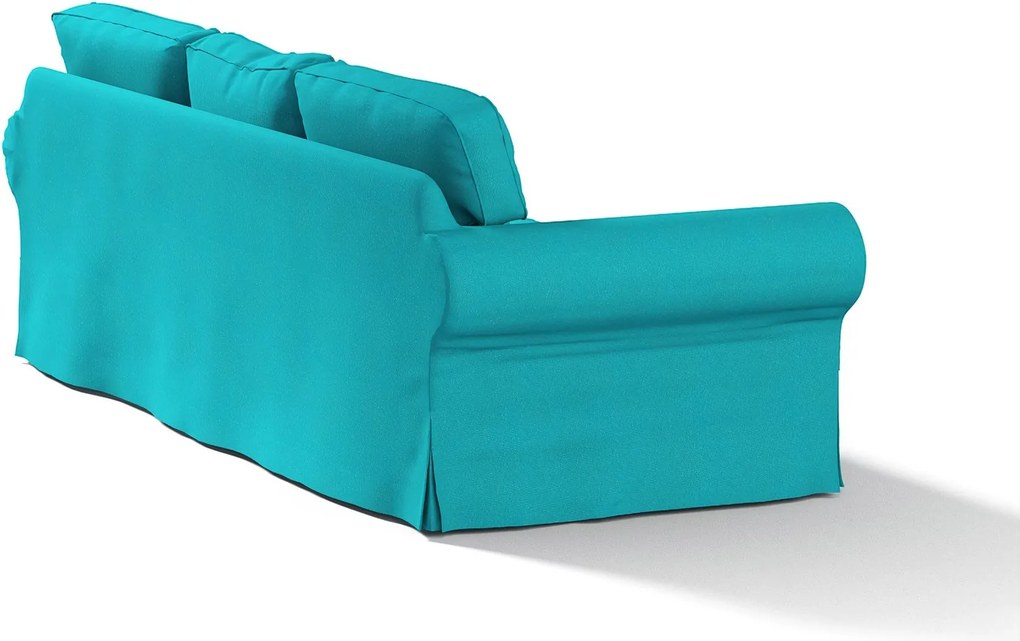 Potah na pohovku IKEA Ektorp 3-místná, rozkládací STARÝ MODEL PIXBO barva modrá látka pletený vzor