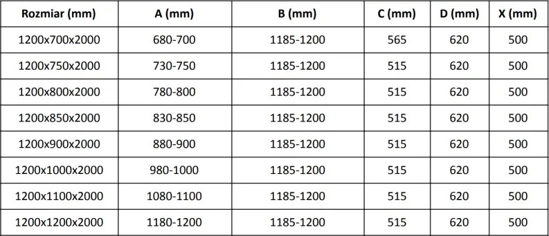 Mexen Velar, sprchový kout s posuvnými dveřmi 120(dveře) x 70(stěna) cm, 8mm čiré sklo, zlatá lesklá, 871-120-070-01-50