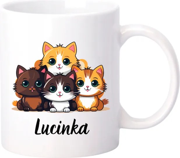Keramický hrníček Kočičí parta