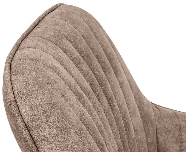 Designové křeslo Esmeralda šedobéžové-taupe
