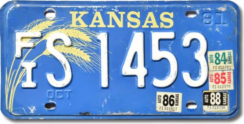 Americká SPZ Kansas Blue Wheat FIS 1453