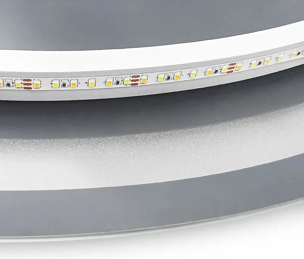 Tutumi Zrcadlo ⌀70 cm s regulovatelným LED osvětlením HOM-09519