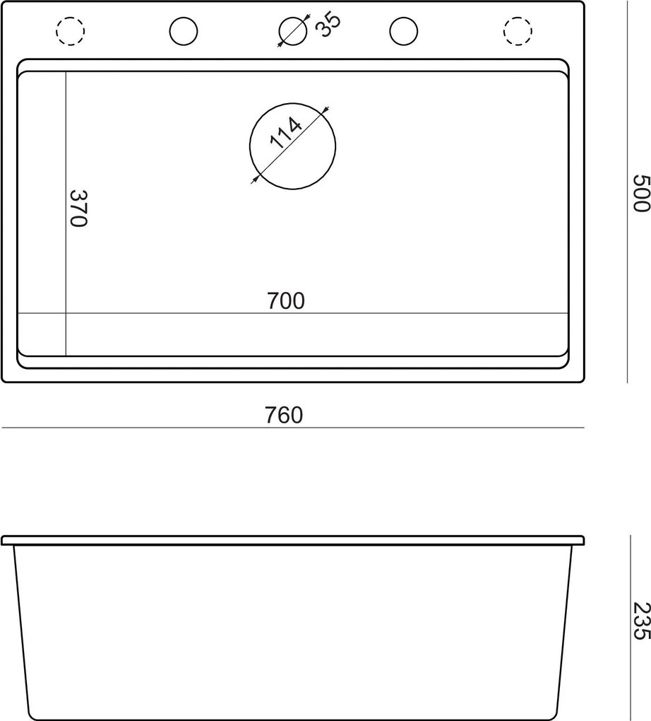 Granitový dřez REA MARC 110 WORKSTATION béžový/zlatý