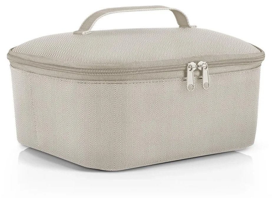 Termobox Reisenthel Coolerbag M pocket Herringbone sand