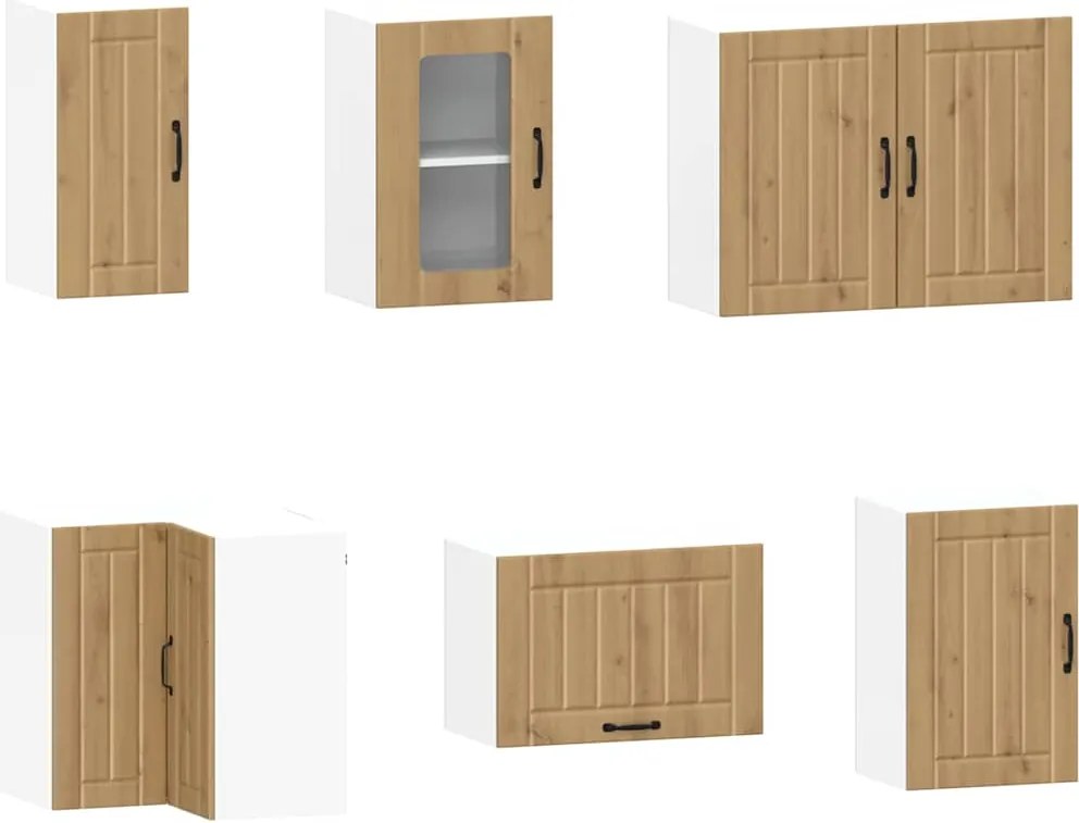 11dílná sada kuchyňských skříněk "Kalmar" dub artisan kompozit 3314950