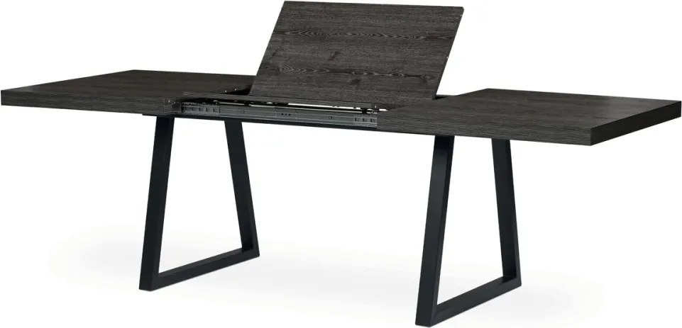 Jídelní stůl rozkládací 160- HT-R5624 GREY, lamino, šedý dub (160 x 90) cm