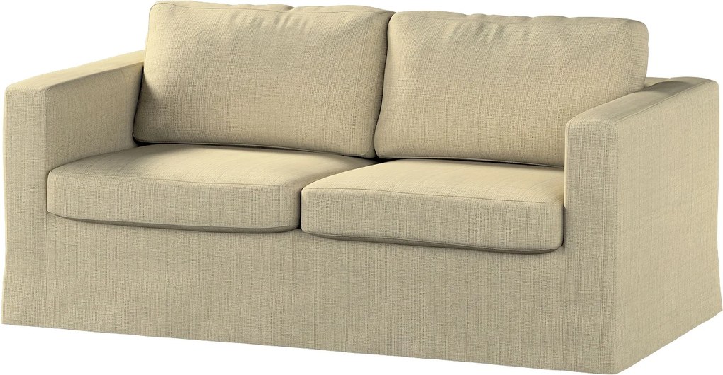 Potah na pohovku IKEA Karlstad 2-místná , nerozkládací, dlouhý barva béžová látka pletený vzor