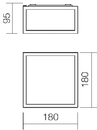 Redo 01-1236 -LED Koupelnové stropní svítidlo EGO LED/12W/230V IP44 lesklý chrom