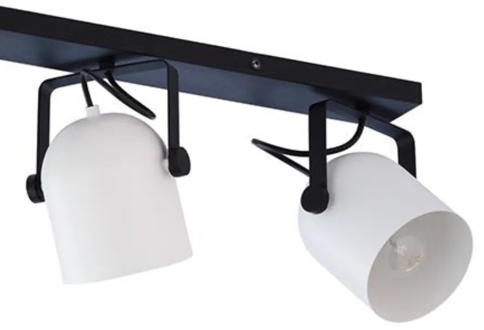 TK LIGHTING Bodový lustr - SPECTRA 3492, 230V/15W/4xE27, bílá/černá