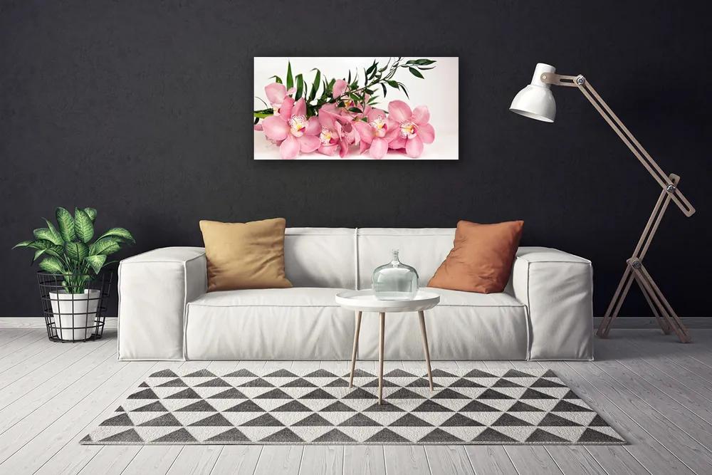 Obraz na plátně Orchidej Květiny Lázně 100x50 cm