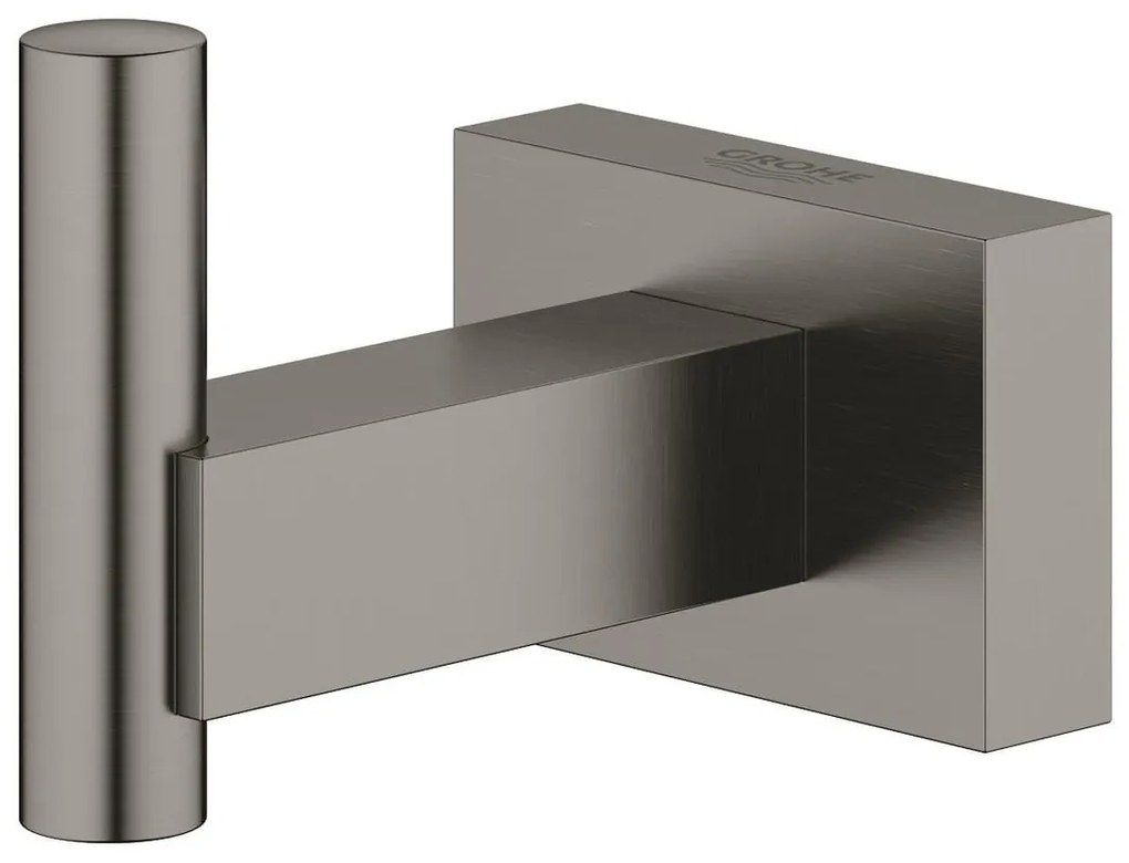 Háček Grohe Essentials Cube kartáčovaný hard graphite G40511AL1