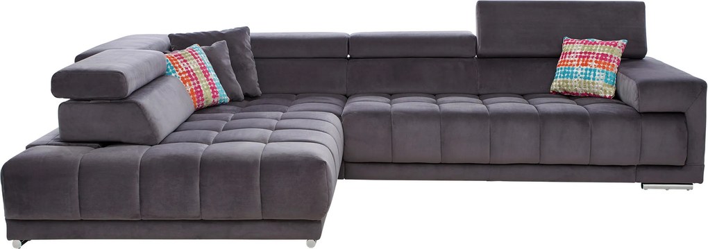 XXXLutz ROHOVÁ SEDAČKA, textil, antracitová Beldomo Speed - Sedací soupravy - 000711005353