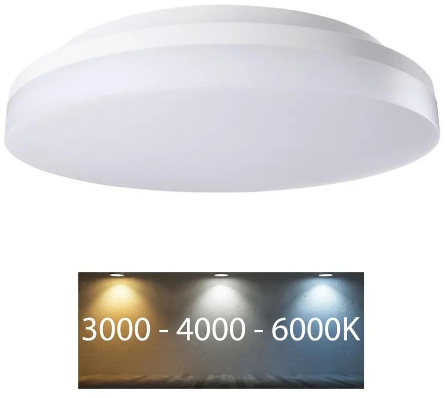 Rabalux - LED Koupelnové stropní svítidlo LED/24W/230V IP54 3000K/4000K/6000K
