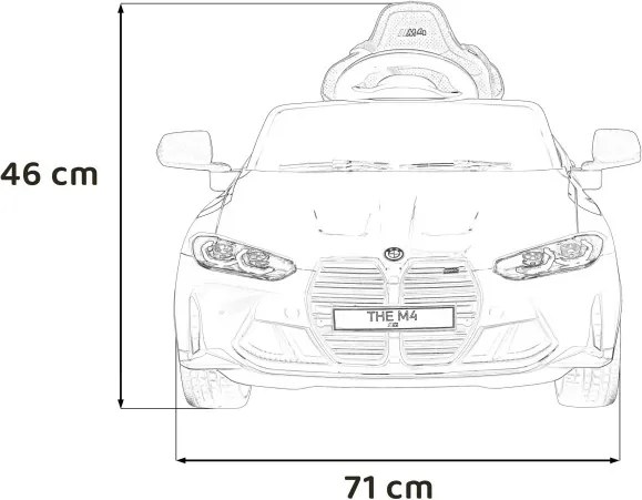Elektrické autíčko BMW M4 červené