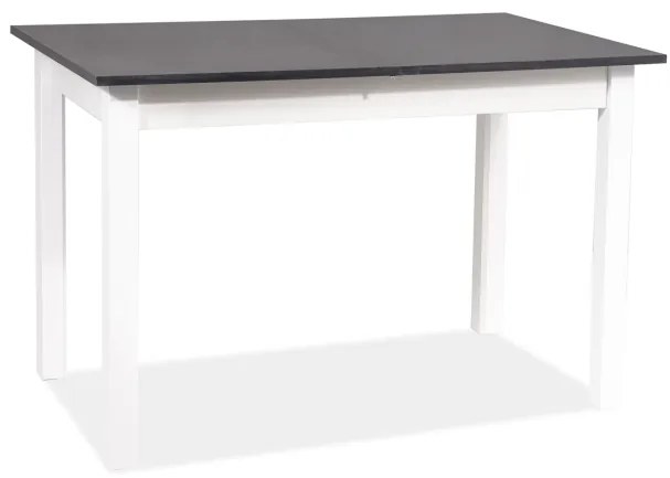 Jídelní stůl Horace 100 (140) x60 Barva: Antracit / Bílý mat