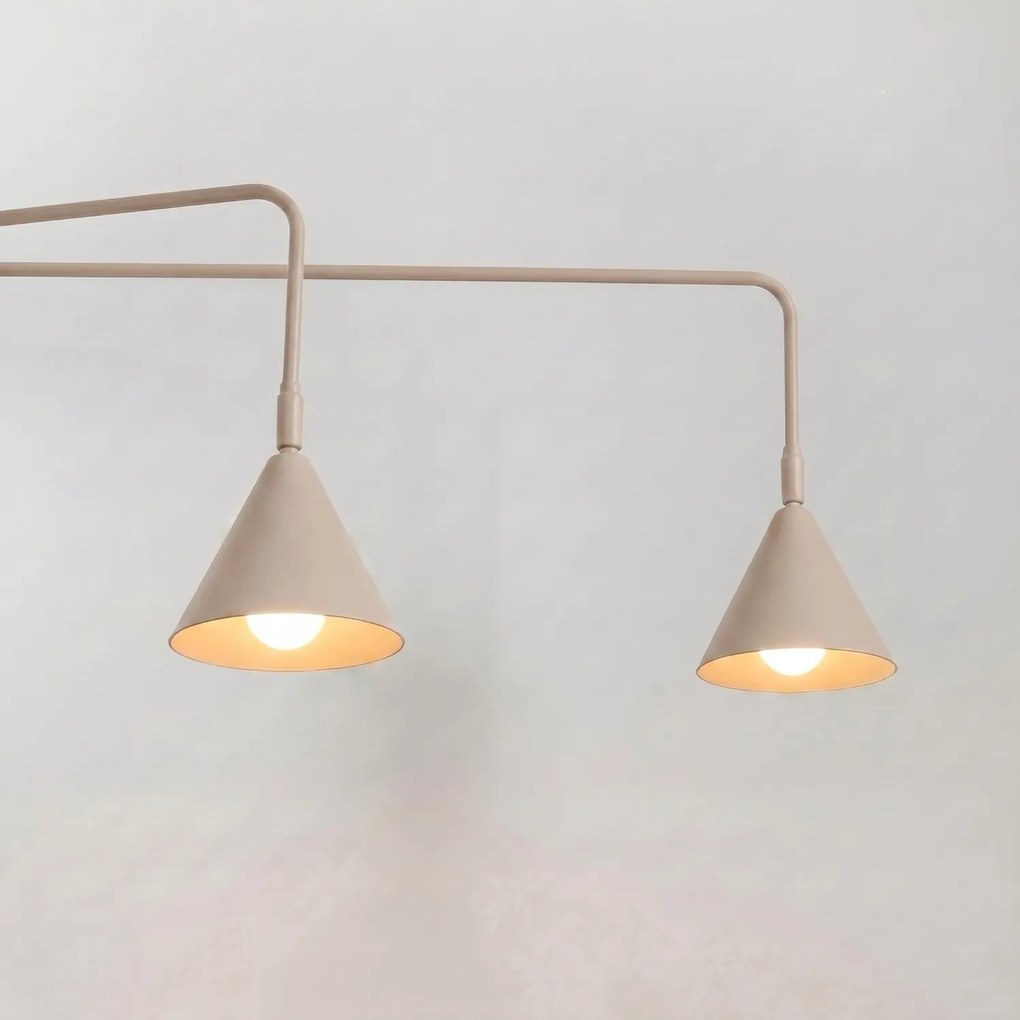 Sollux Lighting Nástěnné svítidlo NOX 2 taupe s vypínačem