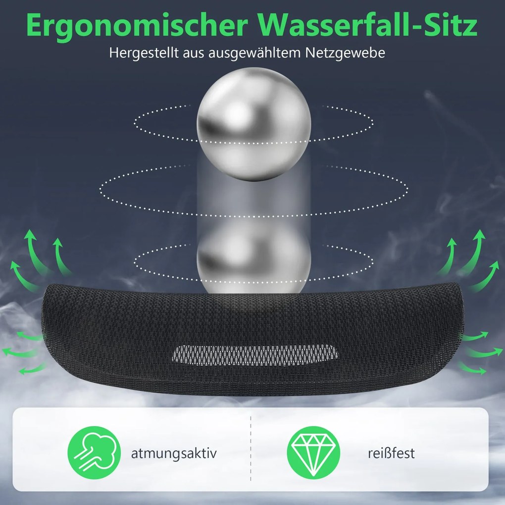 Costway Ergonomická kancelářská židle Počítačová židle k pracovnímu stolu