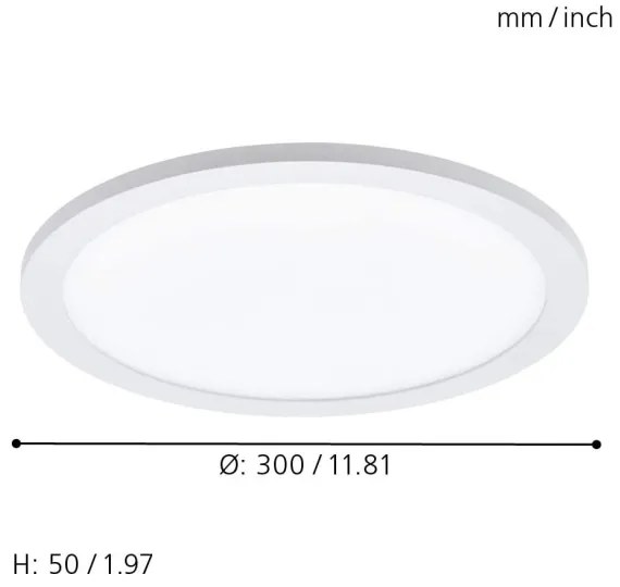 Eglo 97958 - LED RGBW Stropní svítidlo SARSINA-C LED/16W/230V + dálkové ovládání
