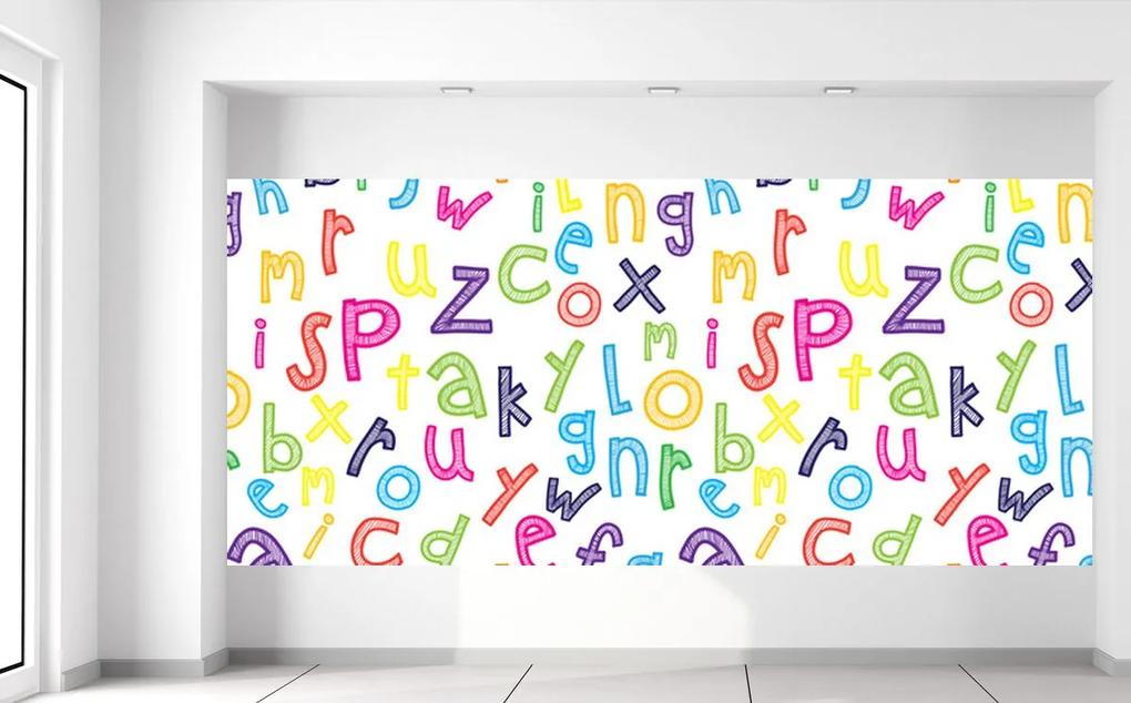 Gario Fototapeta Pěkná barevná abeceda Materiál: Latexová, Velikost: 536 x 240 cm