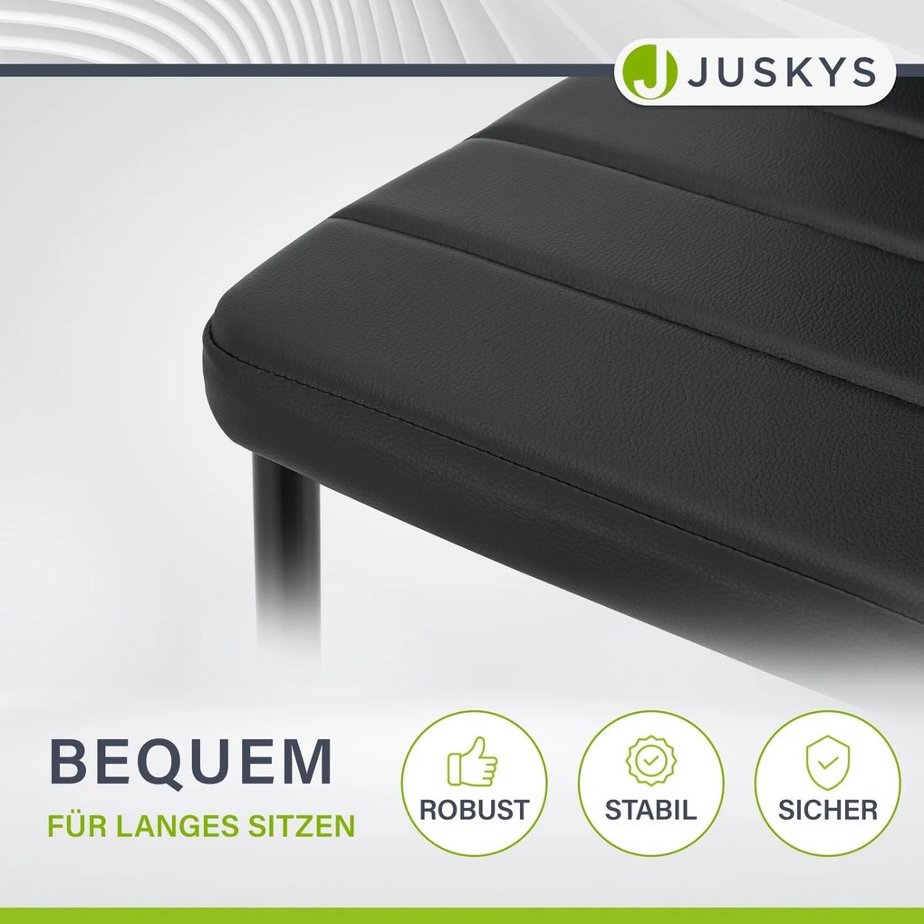 Juskys Jídelní židle Loja Barva: Bílá, Velikost sady: 4 ks
