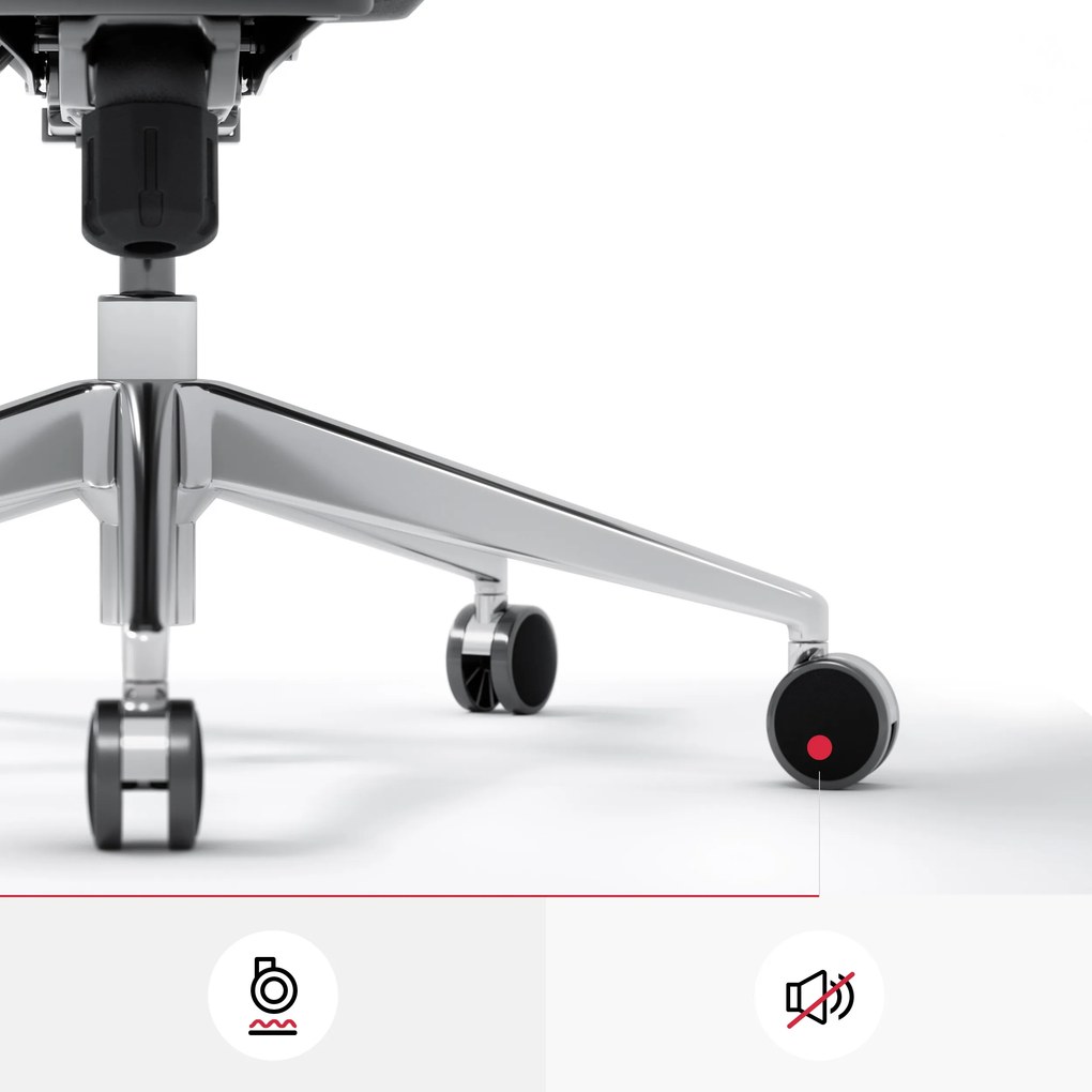 Ergonomická kancelářská židle ze síťoviny, bílý-šedý: Diablo V-Basic