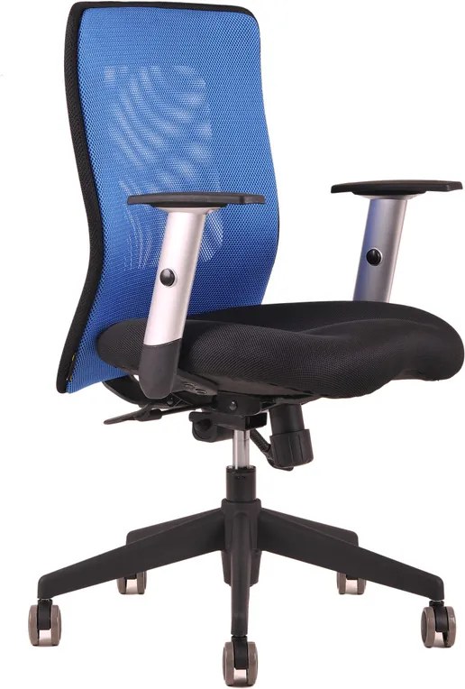 Office Pro Kancelářská židle na kolečkách Office Pro CALYPSO - s područkami Modrá 14A11