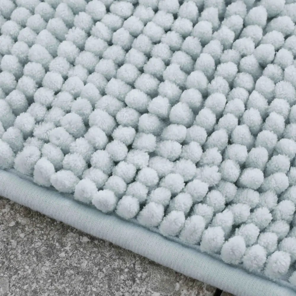 Světle modrá koupelnová předložka 50x80 cm Bobble – Catherine Lansfield