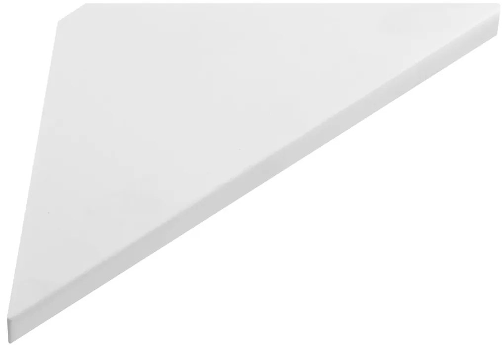 Sapho Sapho, ABELINE rohová police Rockstone 250x250mm, bílá matná, AE250-0101