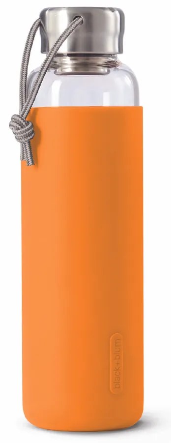 Black+blum láhev na vodu skleněná g-bottle m003, 600ml, oranžová