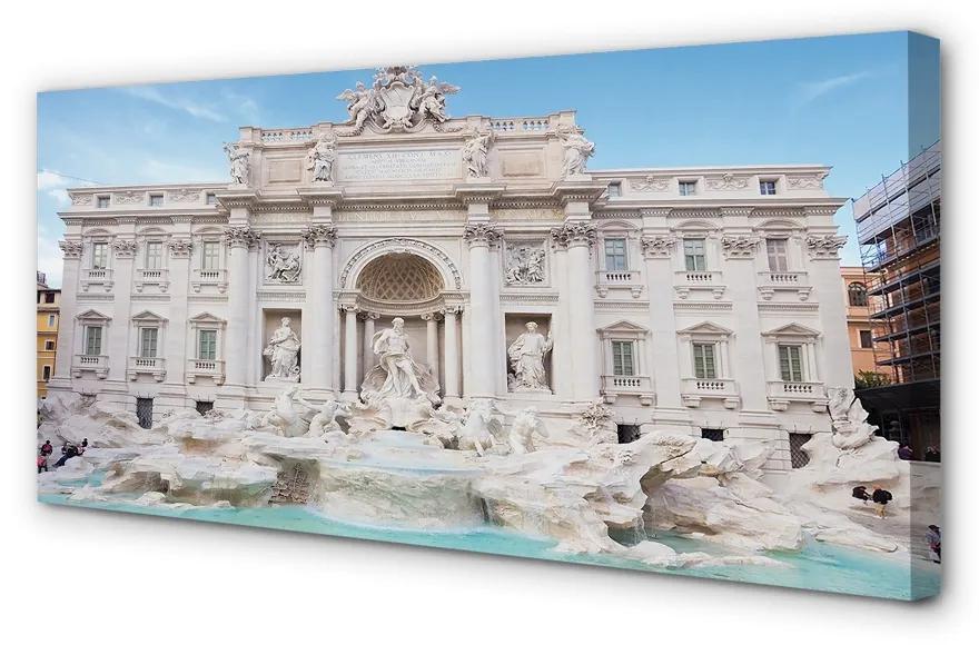 Obrazy na plátně Katedrála Rome Fountain 100x50 cm