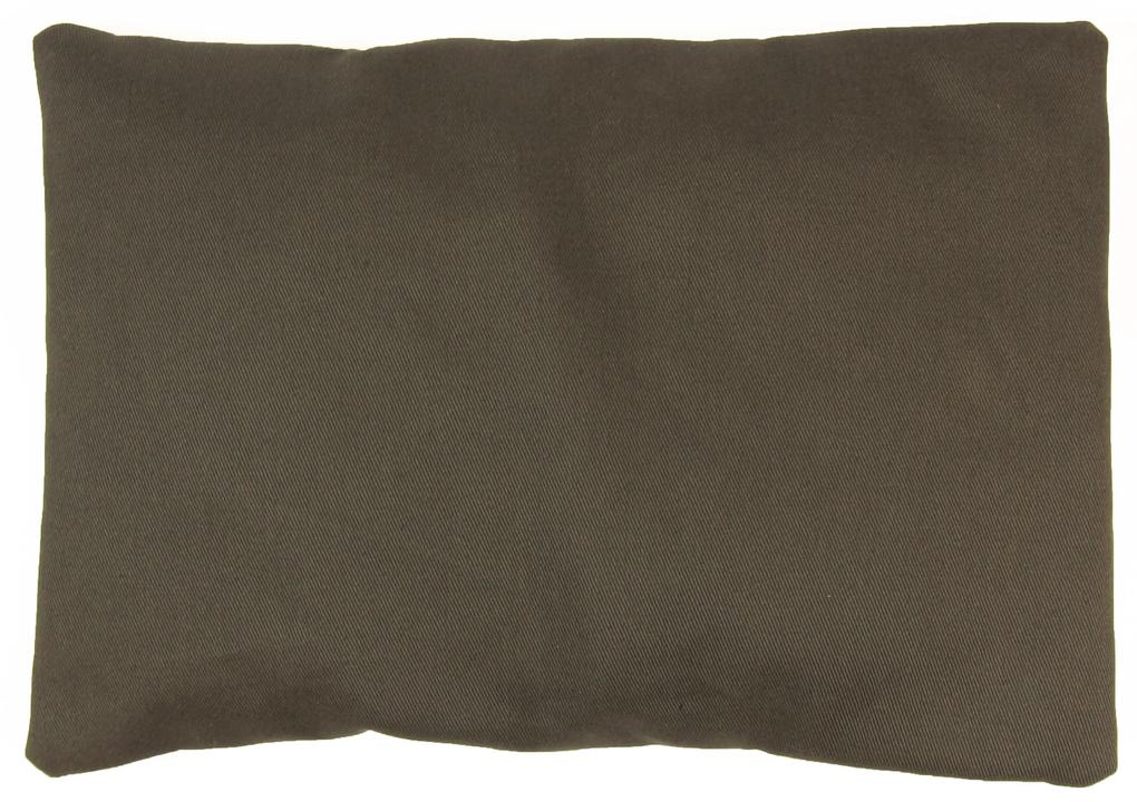 S radostí - vlastní výroba Pohankový polštář šedý Velikost: 40 x 50 cm