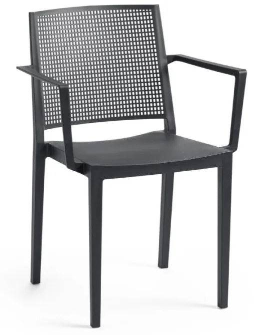 ROJAPLAST Zahradní židle - GRID ARMCHAIR, plastová Barva: žlutá