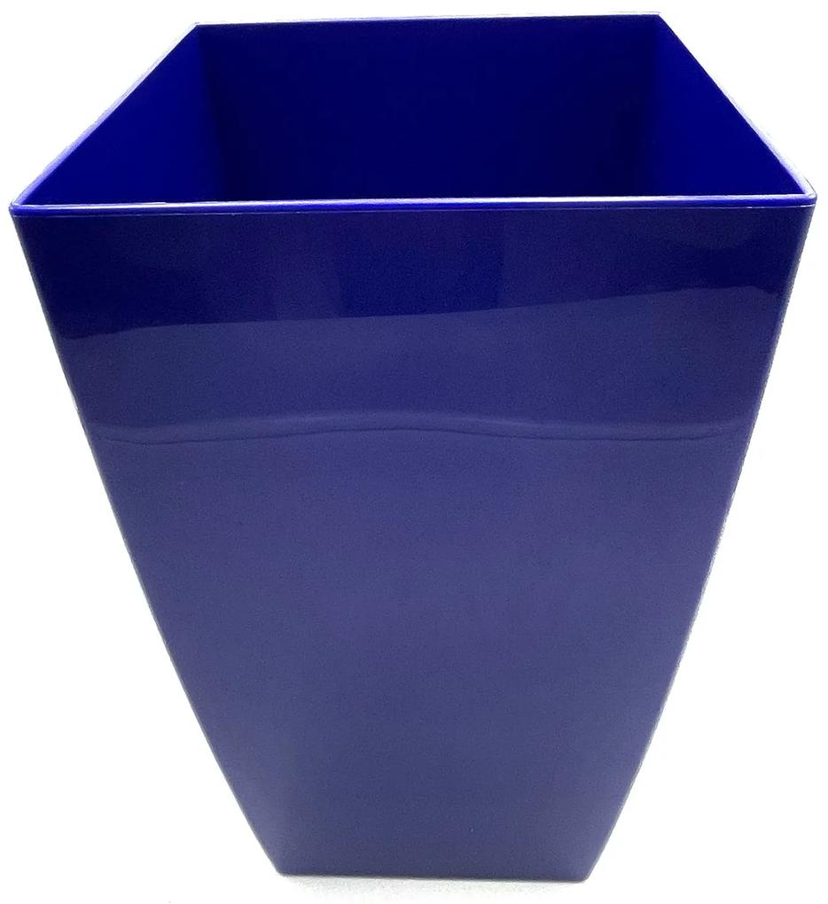 Plastový obal na květináč 35cm - modrý